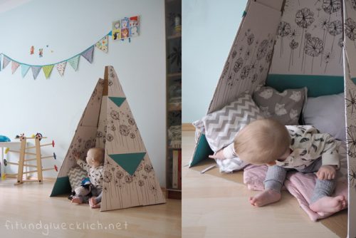 {DIY} Tipi aus Karton - Fit & Glücklich